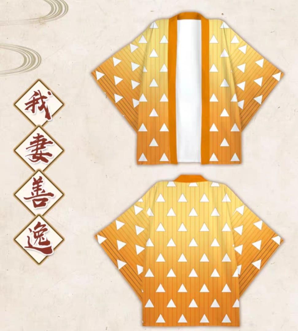 (IN) Demon Slayer Zenitsu Premium Haori, Hobbies & Toys, Memorabilia ...