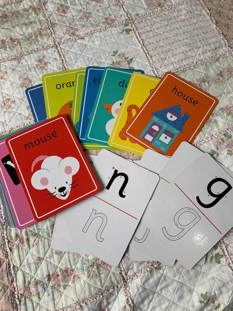 Early Learning Jumbo FlashCards Kids Kinder Nursery Toddler ABC ...