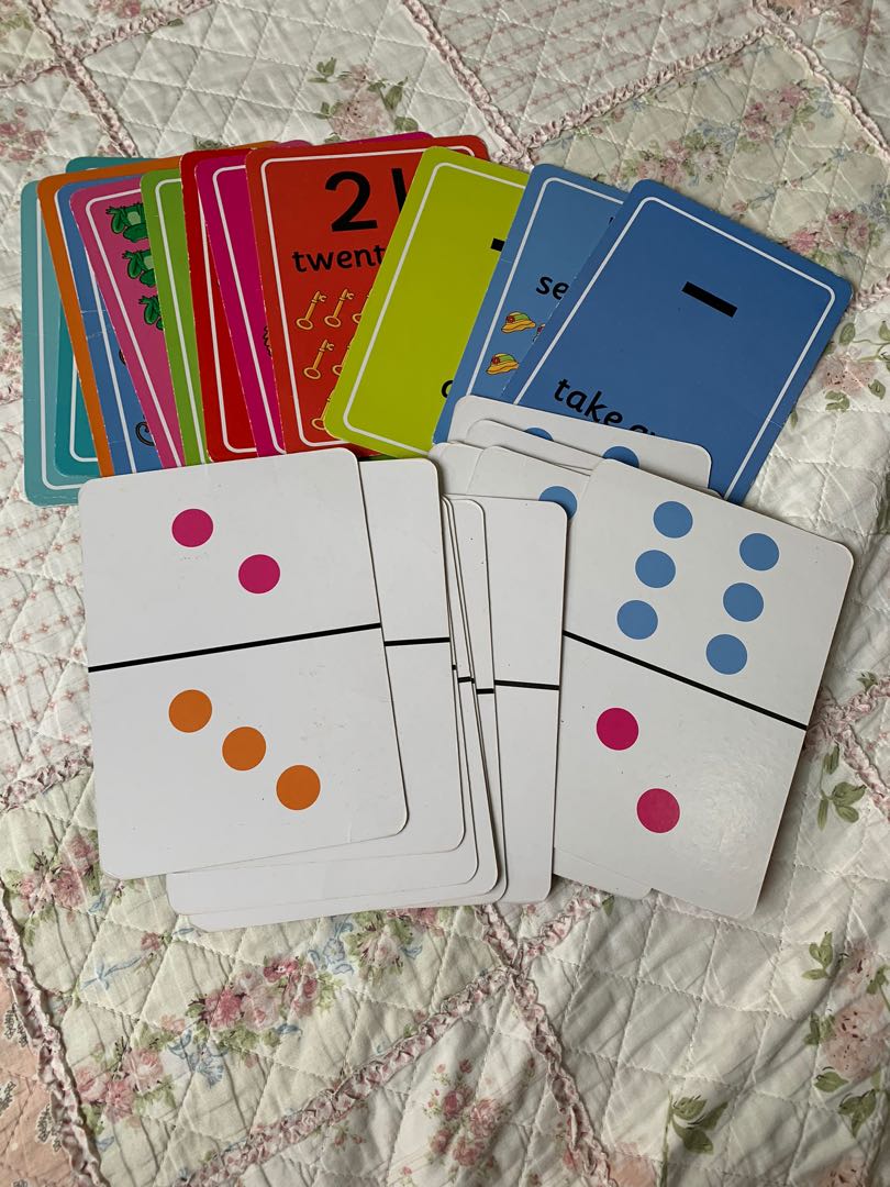 Early Learning kids jumbo flash cards numbers educational nursery ...