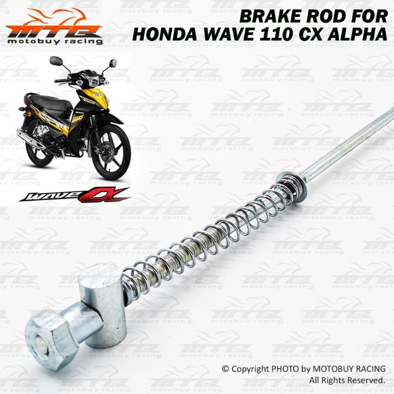 HONDA WAVE 110 ALPHA CX BRAKE ROD, Auto Accessories on Carousell