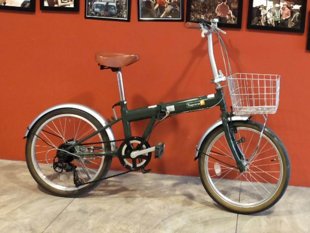 Japan folding bike classic with original basket, Sports Equipment ...