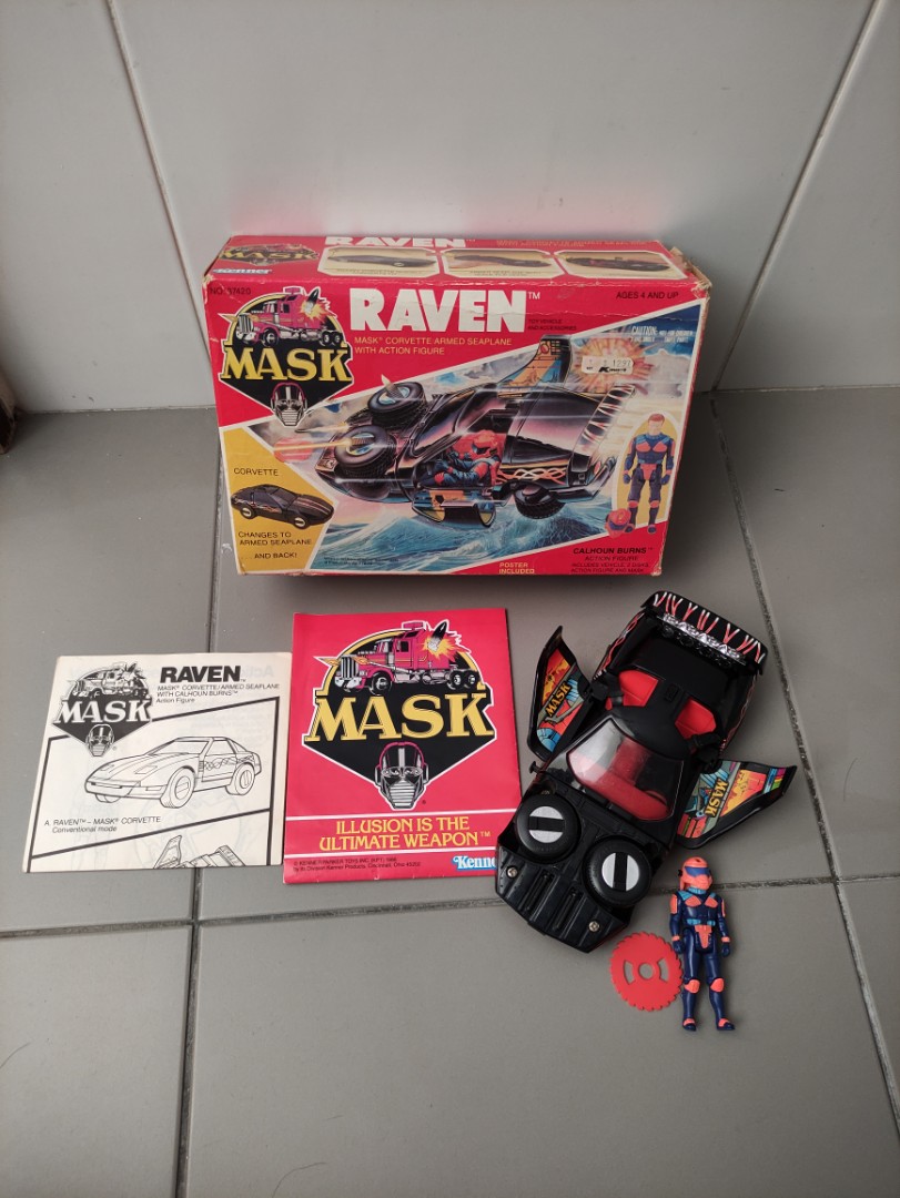 Kenner M.a.s.k Raven complete with box and paperwork, Hobbies & Toys ...