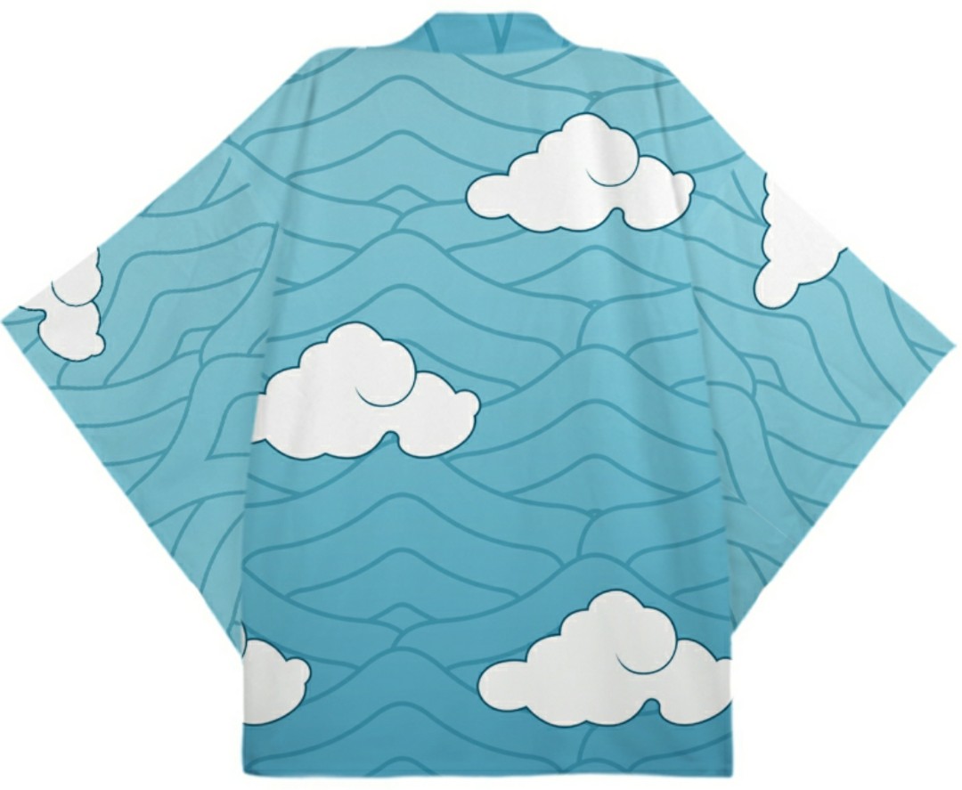 (PO) Kimetsu no Yaiba Tanjiro Premium Cloud Haori, Hobbies & Toys ...