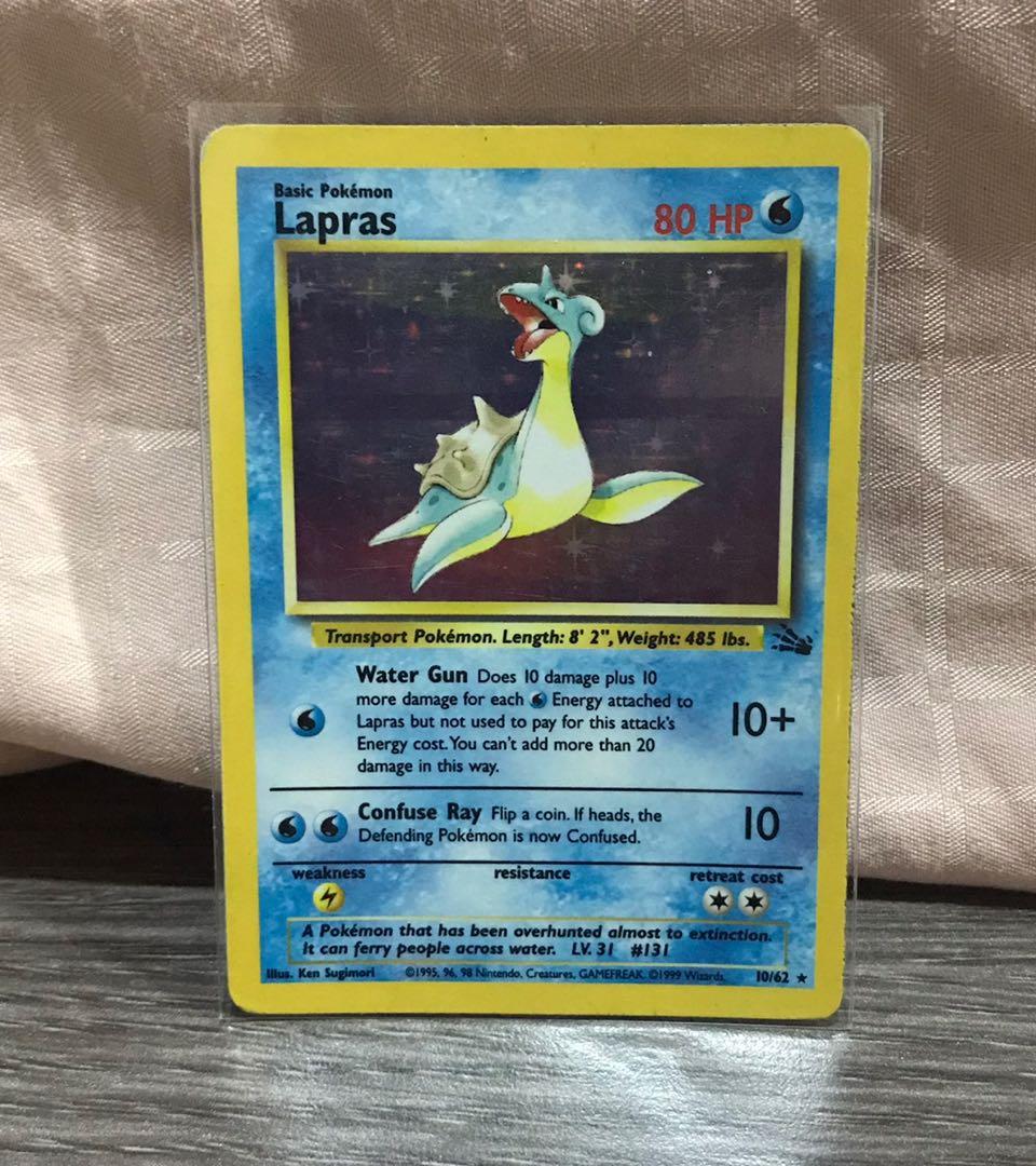 Lapras holo 10/62, Hobbies & Toys, Toys & Games on Carousell