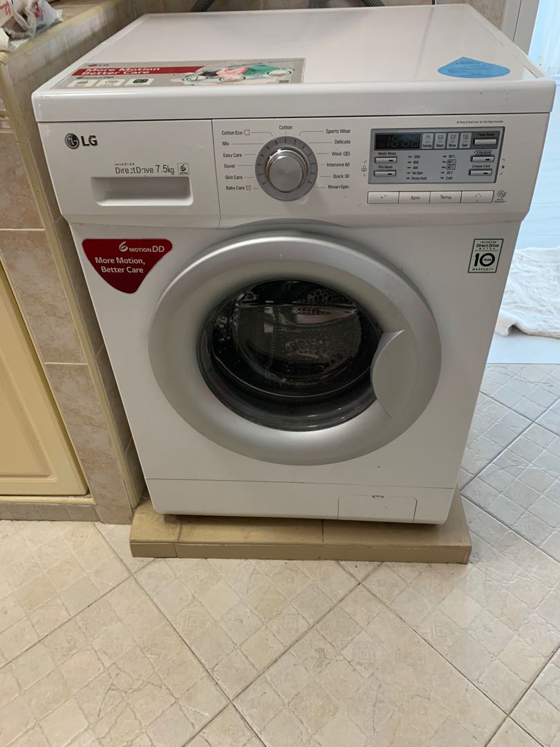 LG Washing Machine 7.5kg (Used), TV & Home Appliances, Washing Machines ...