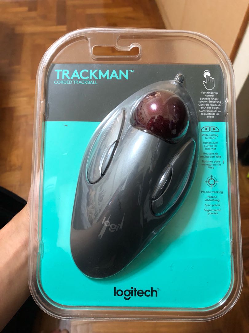Logitech Trackman - Corded Trackball, Computers & Tech, Parts ...