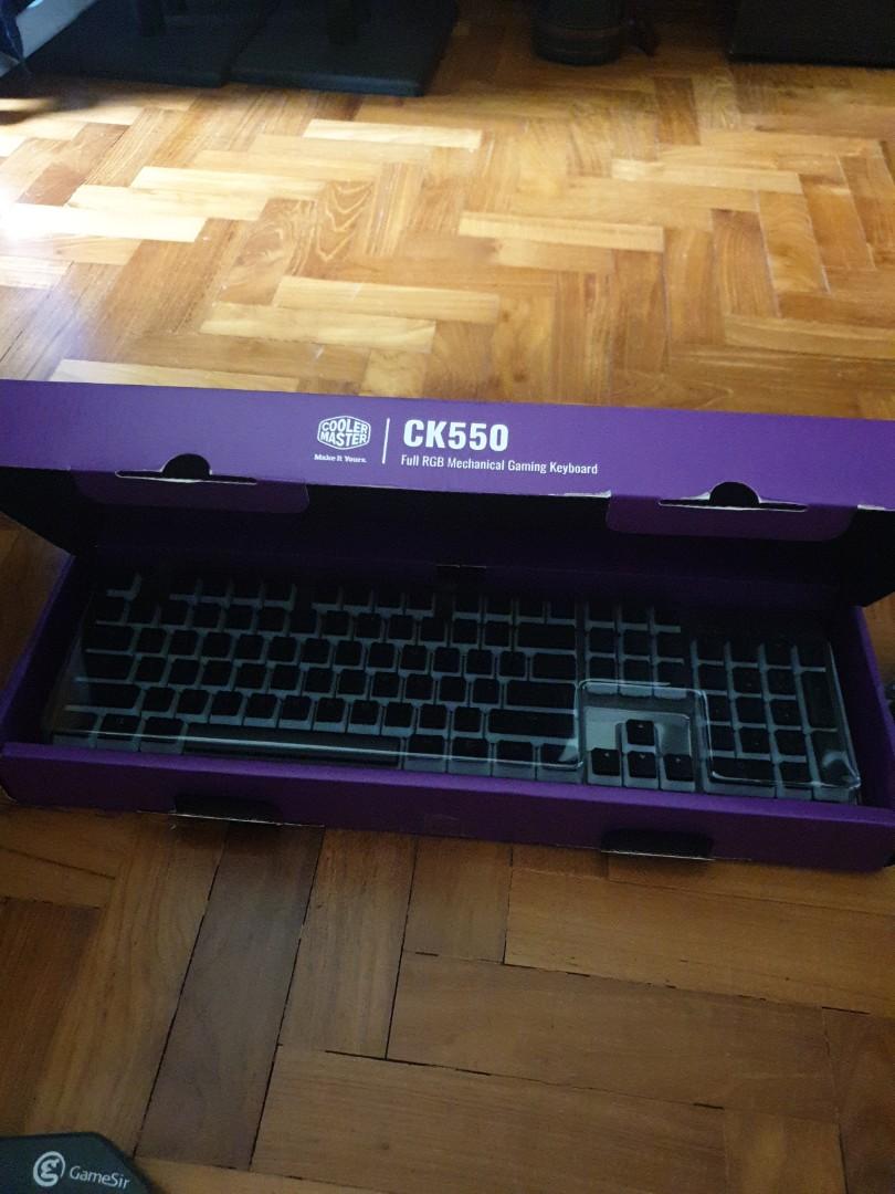 Mechanical Keyboard Cooler Master CK550 with original and pudding ...