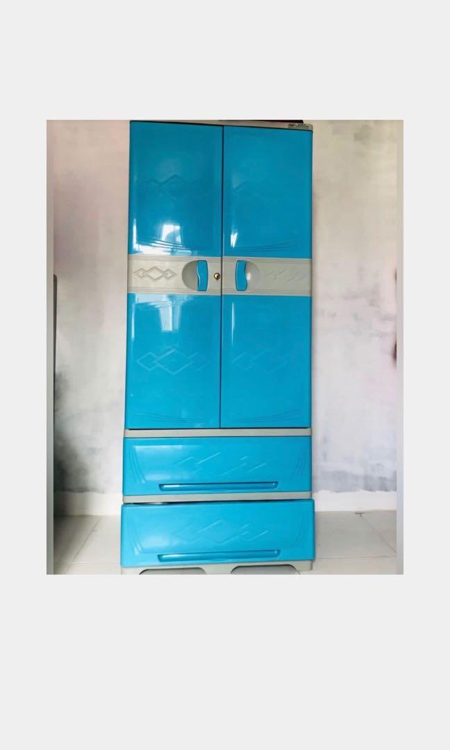 Plastic Cabinet w/ Drawer 2 layer, Furniture & Home Living, Furniture ...