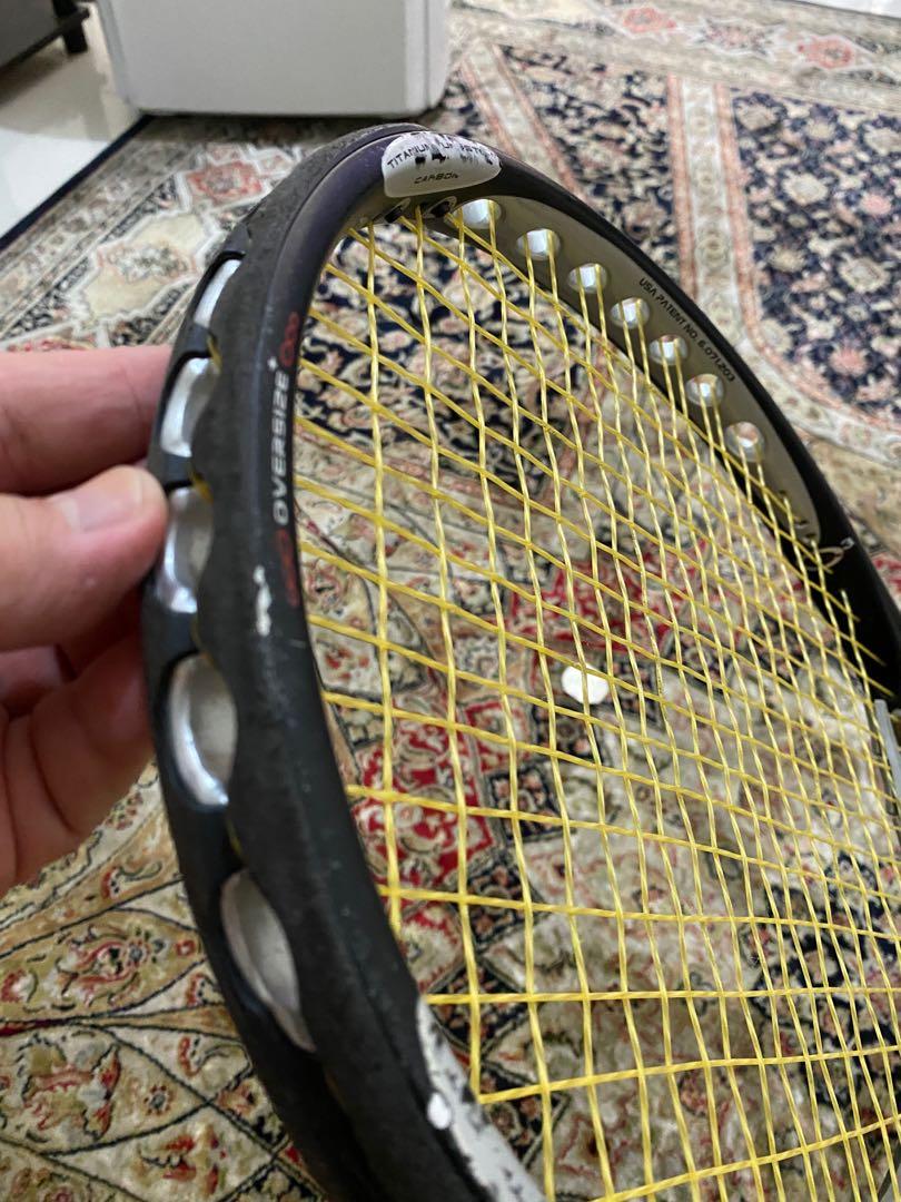 Prince O3 Silver Tennis Racket, Sports Equipment, Other Sports ...