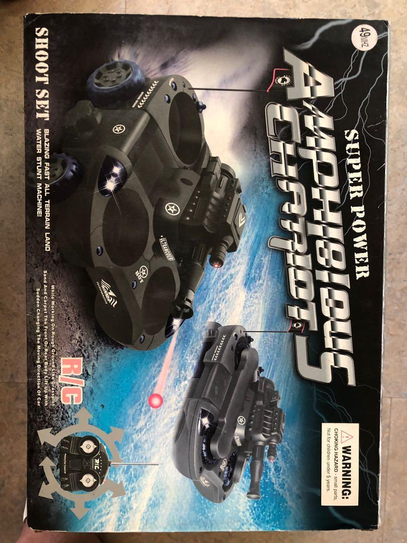 Remote Control Amphibious Tank, Hobbies & Toys, Toys & Games on Carousell