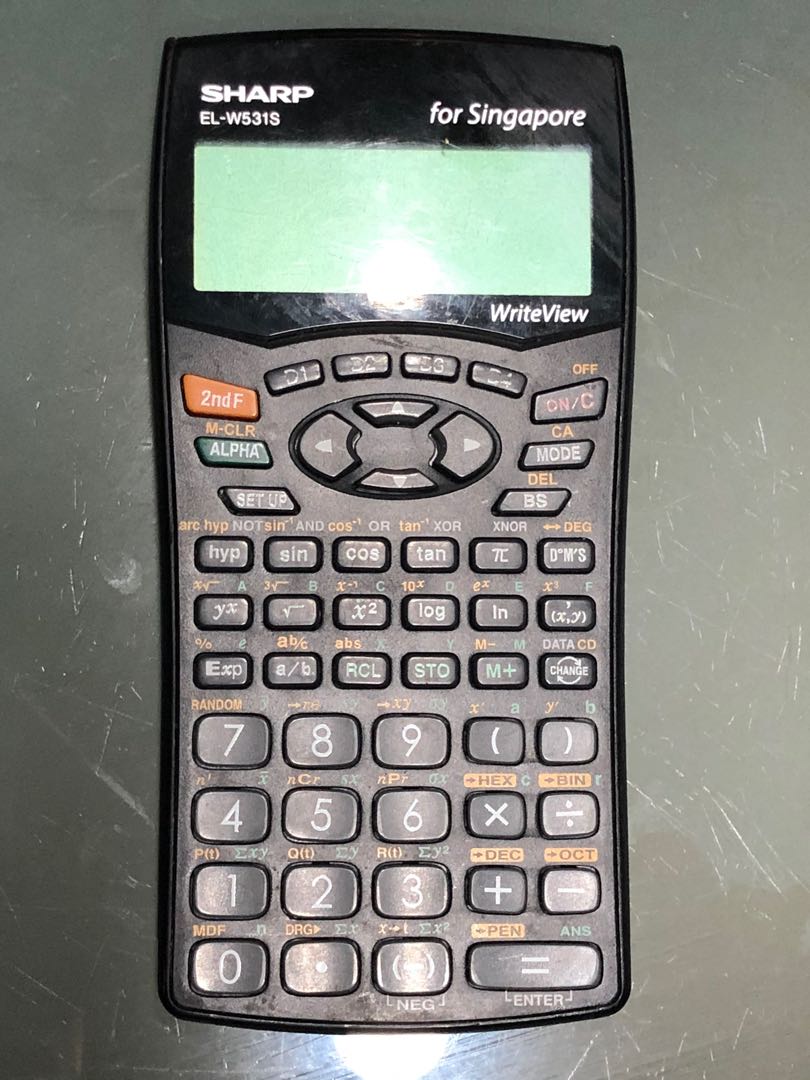 Scientific calculator Sharp EL-W531S, Computers & Tech, Office ...