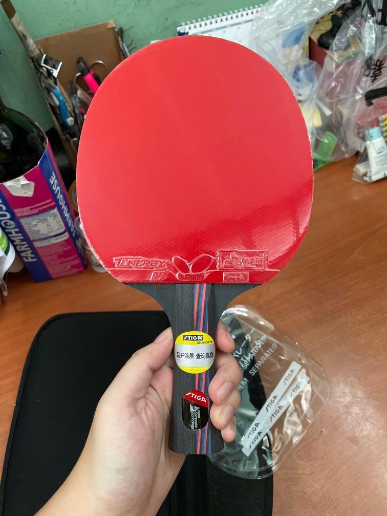 Stiga 9.8 Carbon ping pong bat, Sports Equipment, Sports & Games ...