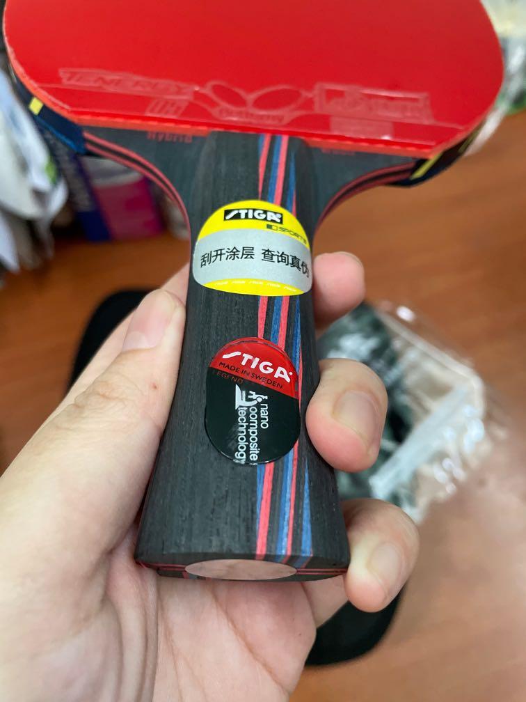Stiga 9.8 Carbon ping pong bat, Sports Equipment, Sports & Games ...