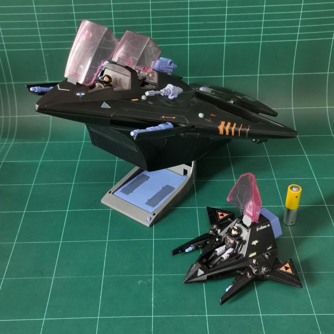 VINTAGE 1986 Starcom Shadow Bat & Shadow Parasite with 3 Figures HYPER ...