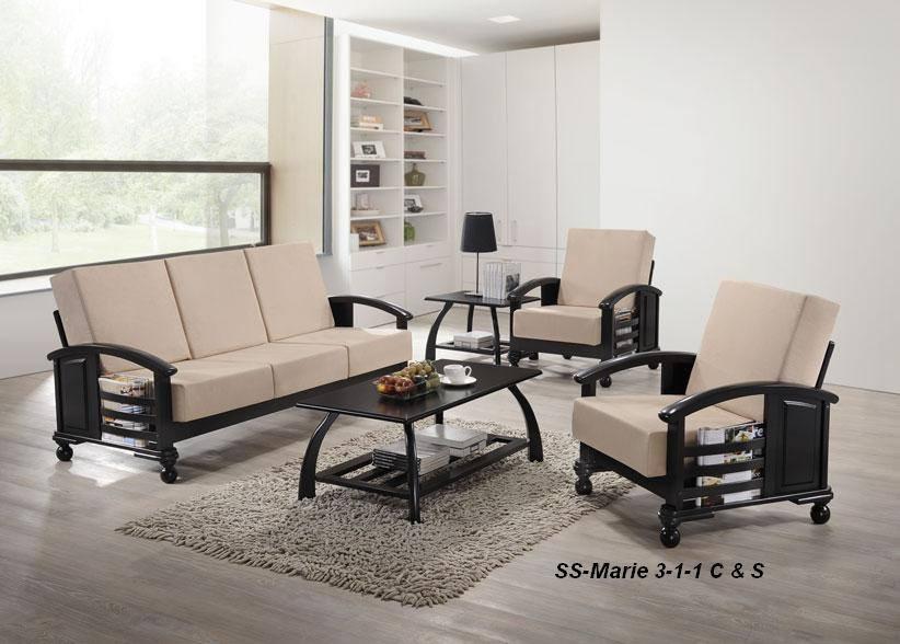 Wooden Sala Set Marie 3-1-1, Furniture & Home Living, Furniture, Sofas ...