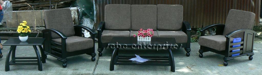 Wooden Sala Set Marie 3-1-1, Furniture & Home Living, Furniture, Sofas ...