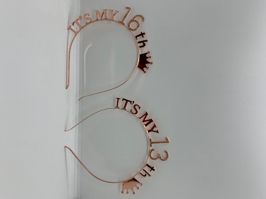 13/16/18/21/40/50 Years Old sparkling number headband Crown Birthday ...