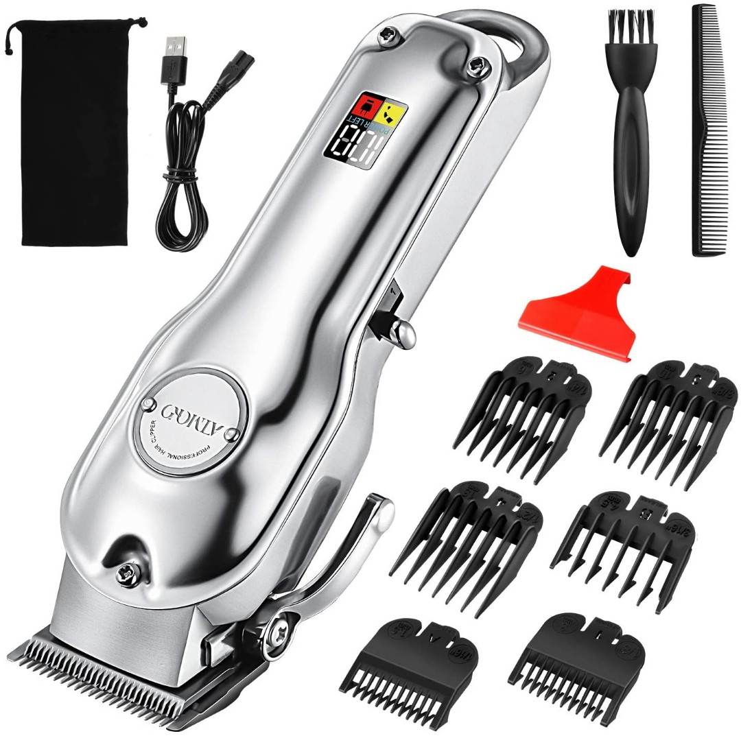 2120) ATMOKO All-Metal Long Hair Clippers for Men Professional,3 Hour ...