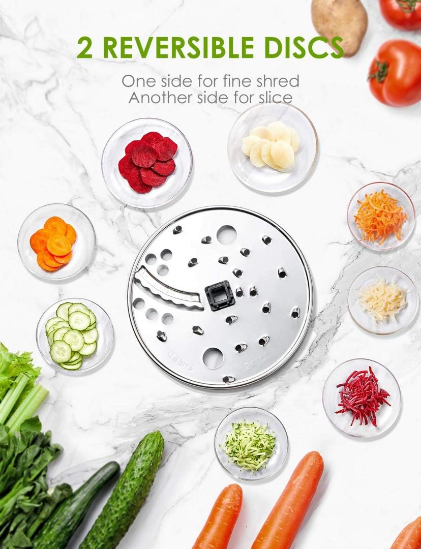 2151) Food Processor, DECEN Compact Food Processor, Multifunctional 2L ...