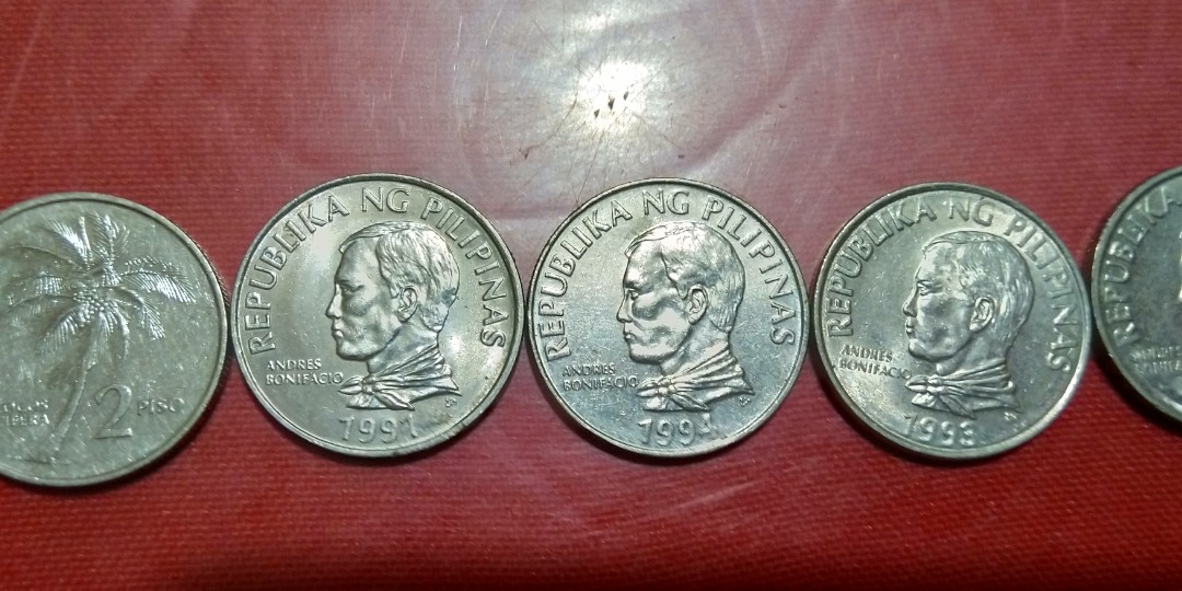 complete year 2 peso Flora & Fauna Set / Philippine old coin, Hobbies ...