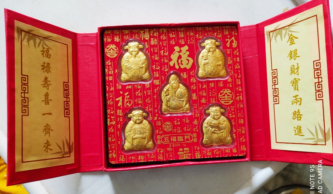 999 Pure Gold Prosperity Gift Box (3), Luxury, Accessories on Carousell