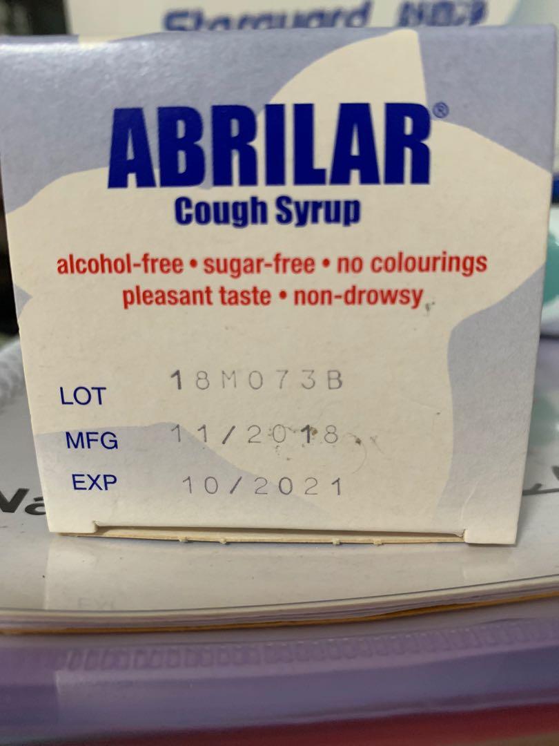Abrila cough syrup 100ml, Babies & Kids, Nursing & Feeding ...