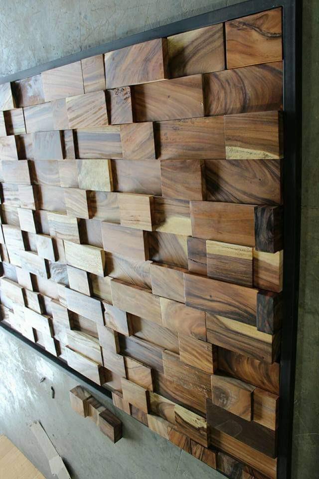 Acacia wood wall decor, wall panel, Furniture & Home Living, Home Decor ...