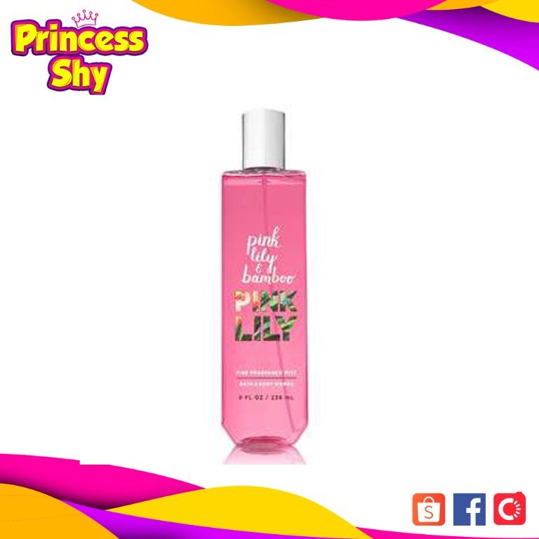 Bath and Body Works Pink Lily & Bamboo Fine Fragrance Mist 236mL ...