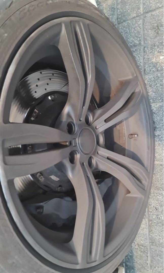 BMW M5 stock sport rim, Car Accessories, Tyres & Rims on Carousell