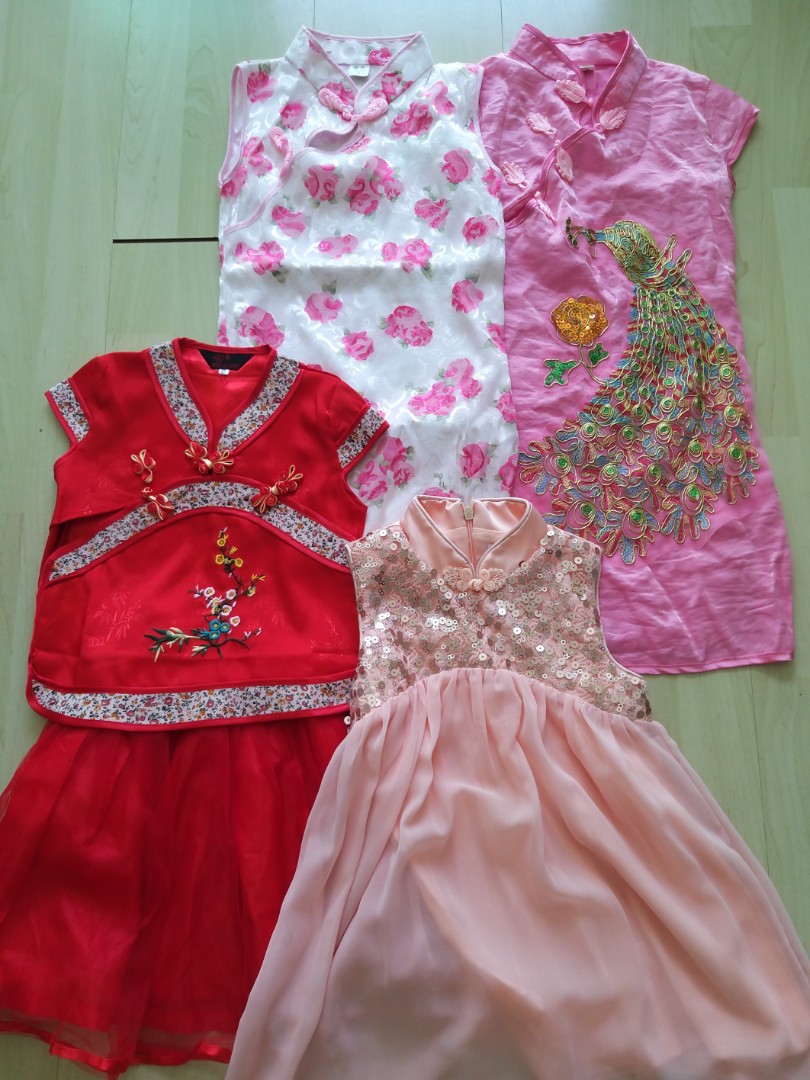 Chinese new year CNY clothes for girls, Babies & Kids, Babies & Kids ...