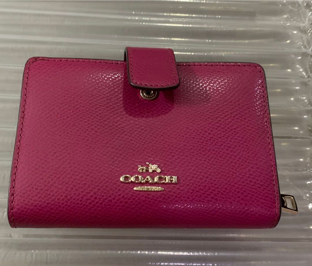 Coach Fuschia small wallet, Women's Fashion, Bags & Wallets, Wallets ...