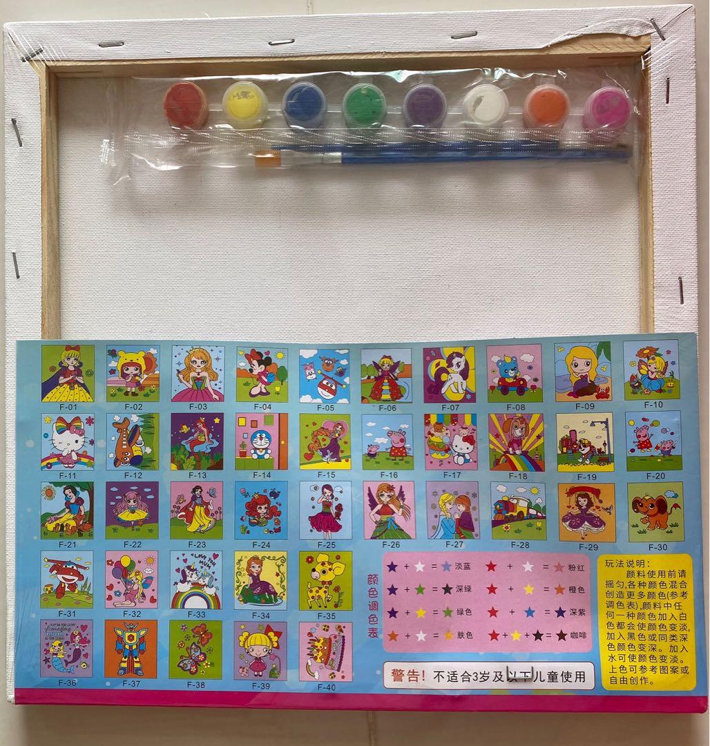 Colouring board with paints, Hobbies & Toys, Stationery & Craft, Craft ...