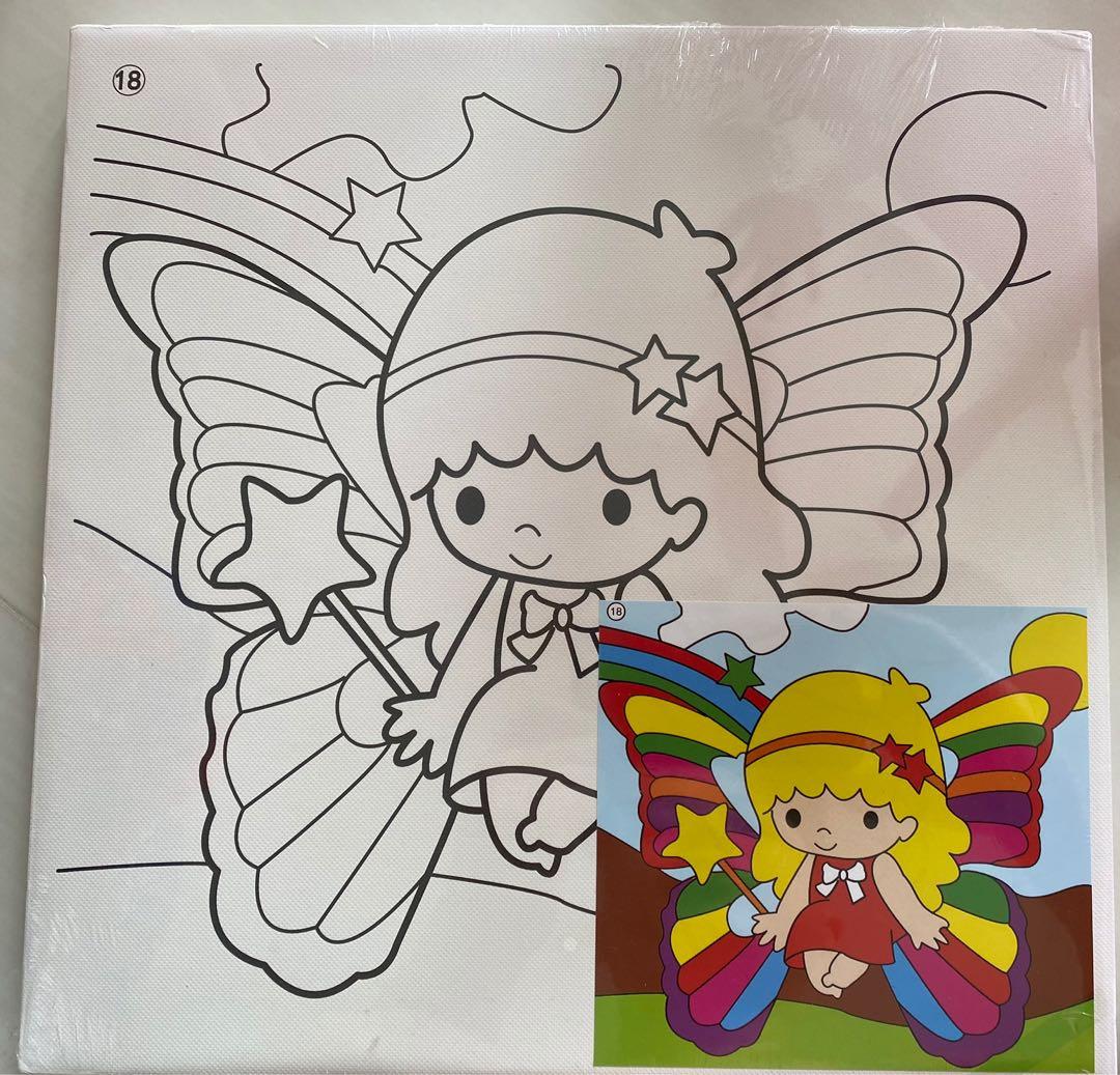 Colouring board with paints, Hobbies & Toys, Stationery & Craft, Craft ...