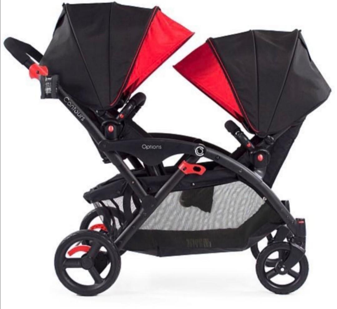 Contours Options Elite Double Twin Tandem Stroller, Babies & Kids ...