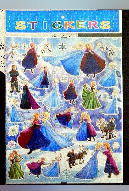 Disney Princess Frozen Elsa and Anna Stickers sheets, Design & Craft ...