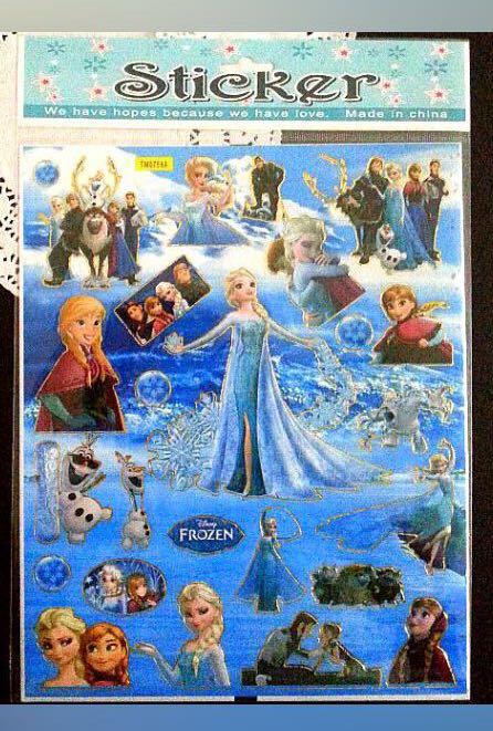 Disney Princess Frozen Elsa and Anna Stickers sheets, Design & Craft ...