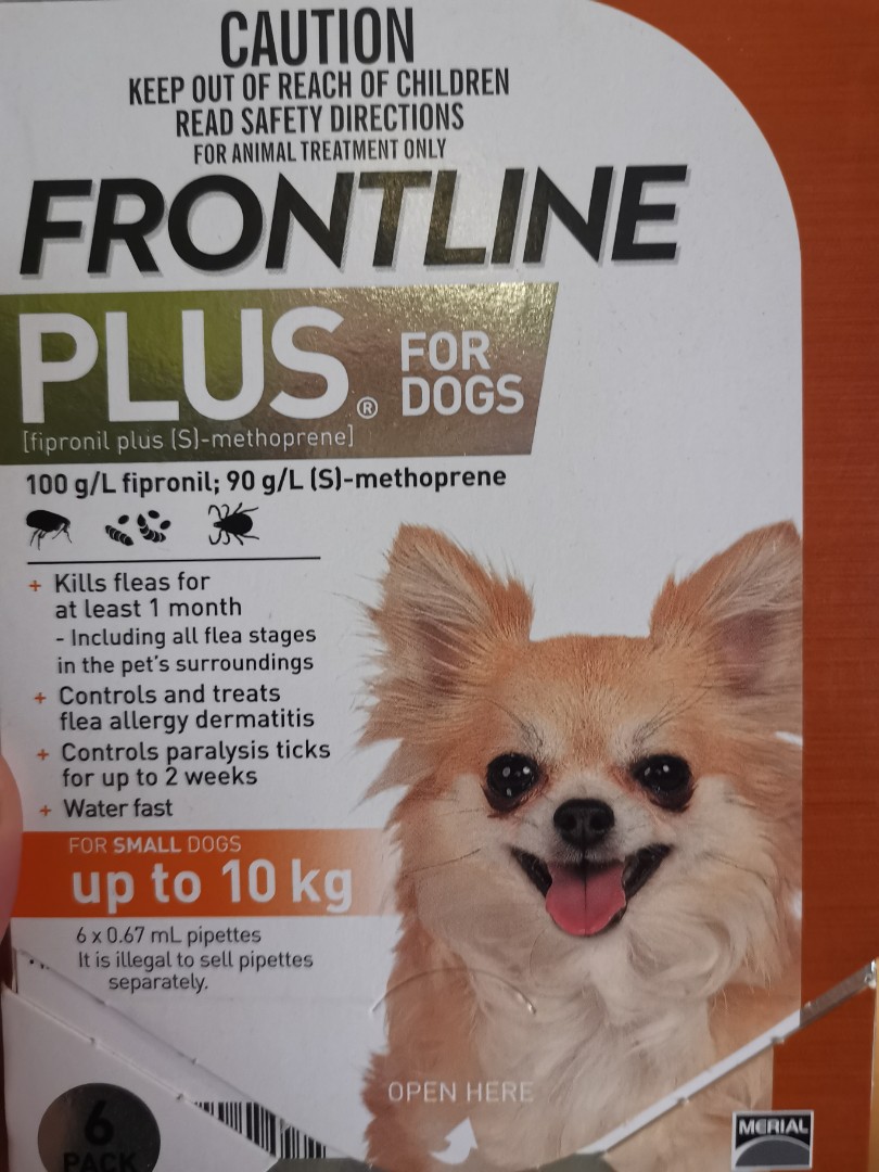 Frontline Plus Flea and Tick Prevention, Pet Supplies, Health ...
