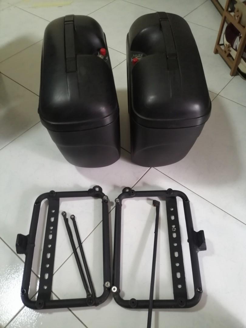 Givi side box + universal bracket + all fitting, Motorcycles ...