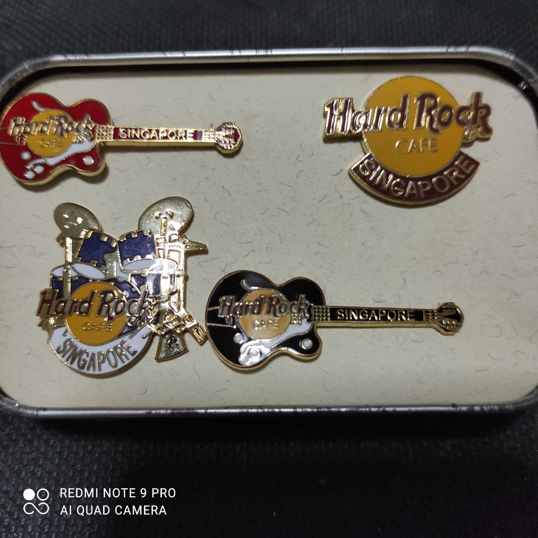 Hard Rock Mini Pins Set, Women's Fashion, Jewelry & Organisers ...