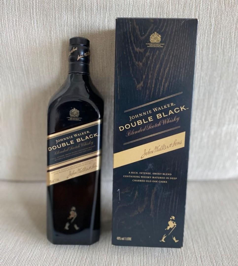 Johnnie Walker Double Black 1L, Food & Drinks, Alcoholic Beverages on ...