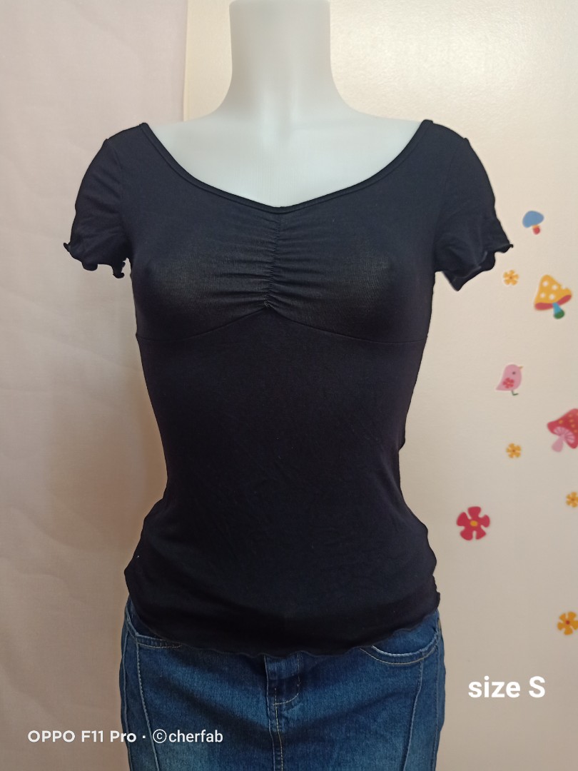 K-tees 50 Black S (6), Women's Fashion, Tops, Shirts on Carousell