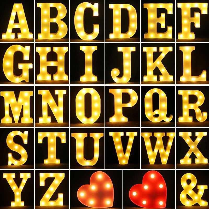 LED LETTERS STANDEE, Furniture & Home Living, Lighting & Fans, Lighting ...