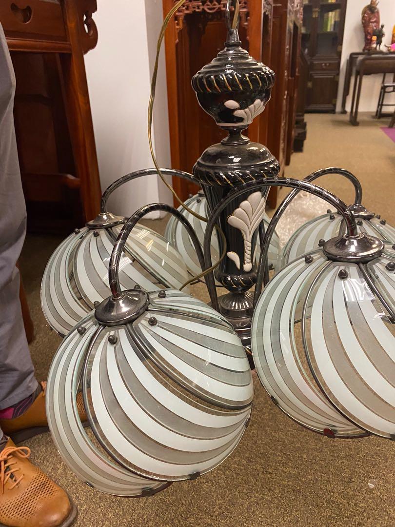 Lightings with tainted glass design, Furniture & Home Living, Home ...
