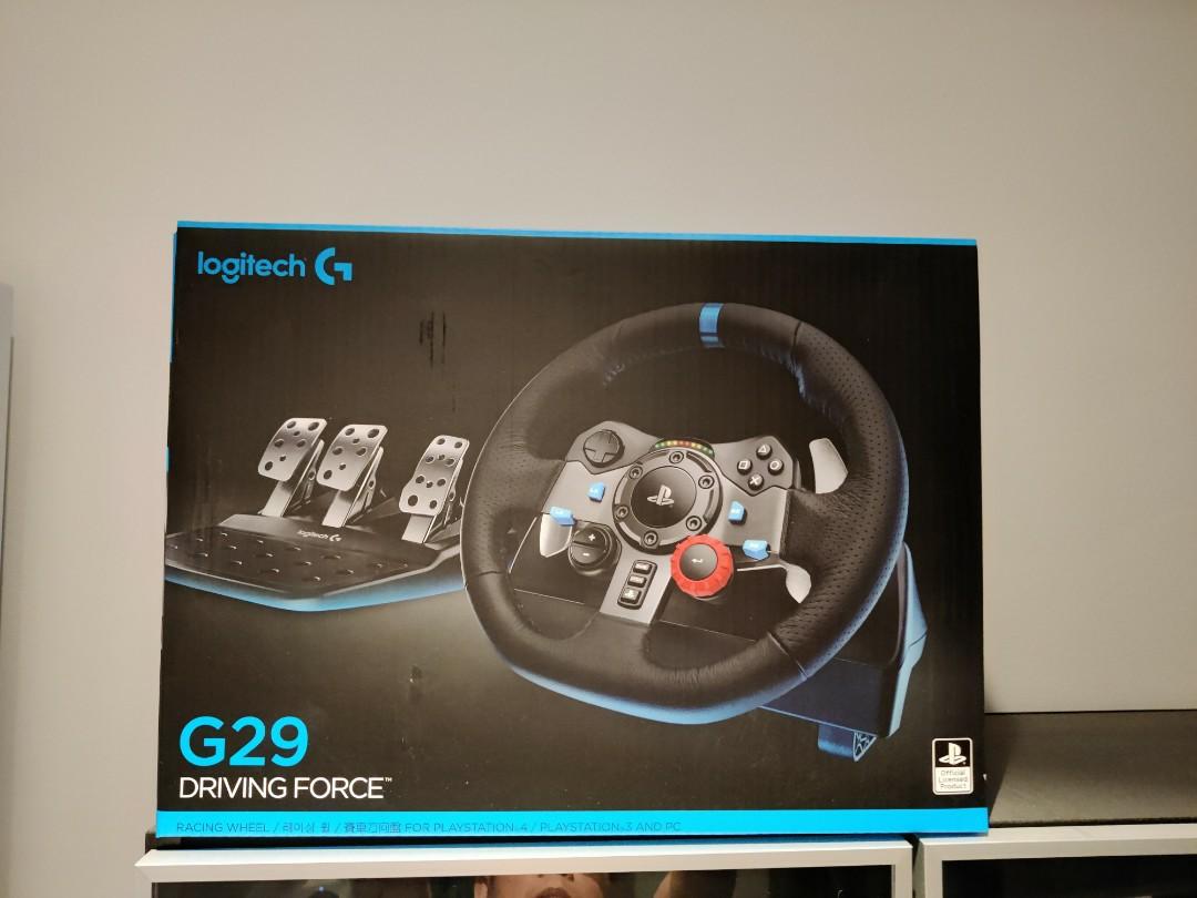 Logitech G29 driving wheel with gear shifter and Playseat Challenge ...