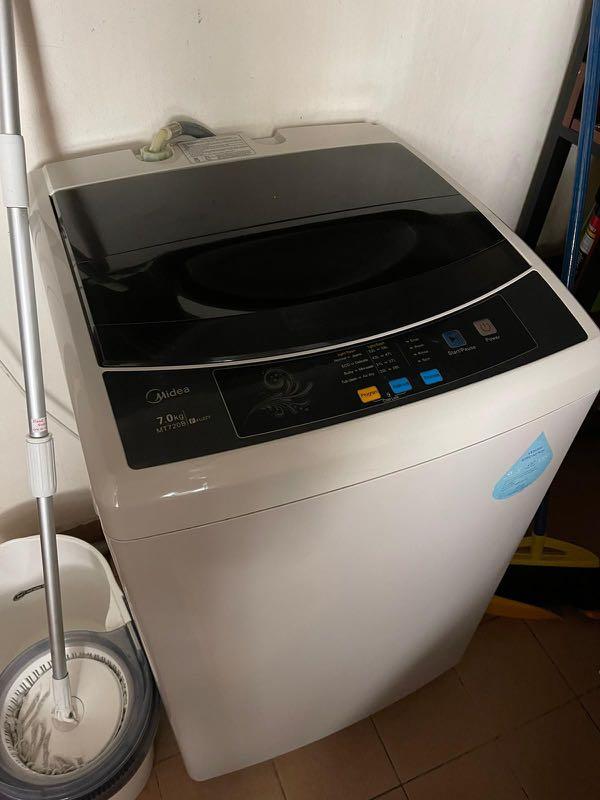 Midea Wash Machine Top Load 7.0KG/ MT720B FUZZY, TV & Home Appliances ...