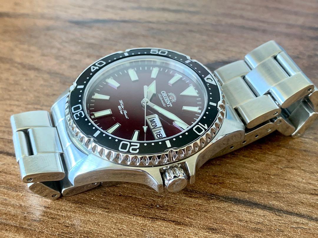 Orient Kamasu Diver Red (price firm), Luxury, Watches on Carousell
