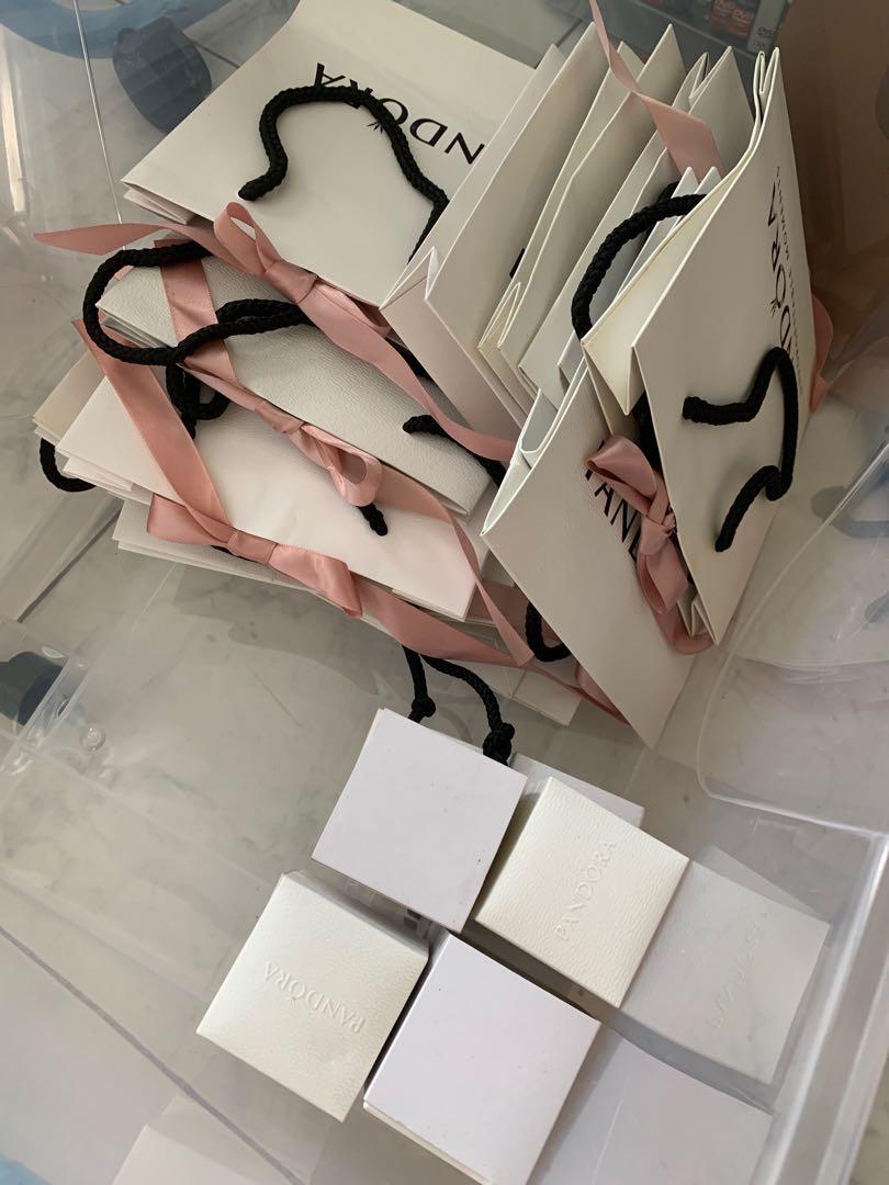 Original Pandora Paper Bag and Jewellery Box, Women's Fashion, Jewelry ...