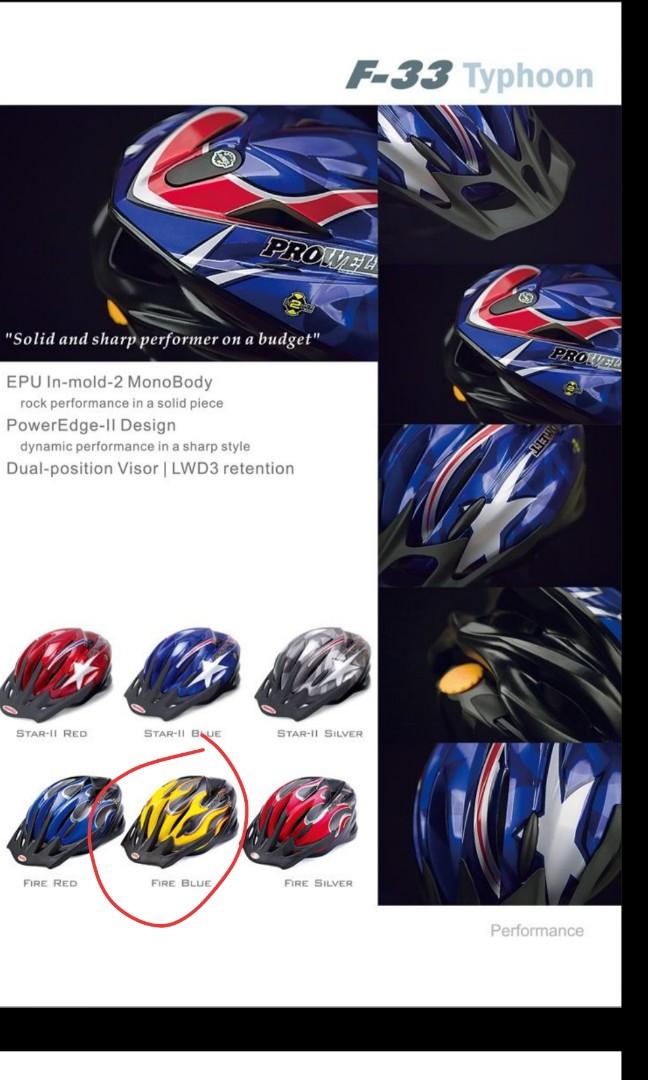 Prowell F33 Typhoon Helmet, Sports Equipment, Bicycles & Parts, Parts ...