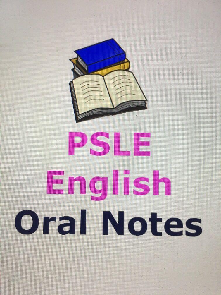 PSLE Oral Notes / Oral Exam / Stimulus Based Conversation / Model compo ...