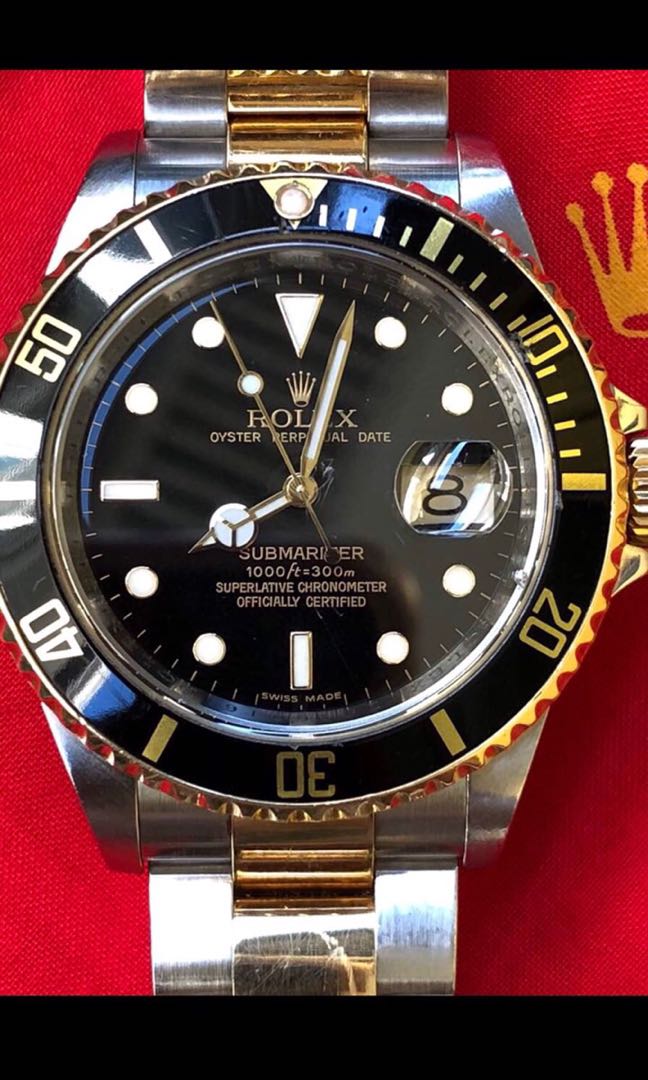 ROLEX SUBMARINER 2008 2-Tone AUTHENTIC, Luxury, Watches on Carousell